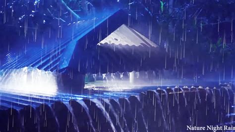 폭풍우가 치는 밤에는 즉시 잠들 수 있습니다 양철 지붕에 내리는 강력한 비와 강렬한 천둥 Youtube