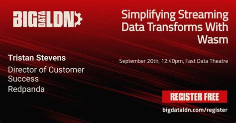 Dunith Danushka On Linkedin Im Speaking At Big Data Ldn 2023 Join Me