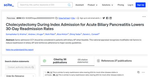 Cholecystectomy During Index Admission For Acute Biliary Pancreatitis Lowers 30 Day Readmission