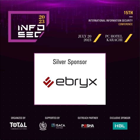 Ebryx Pvt Ltd On Linkedin Infosec Conference Ebryx Cybersecurity