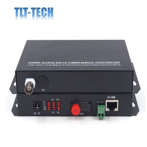 One Pair KM Singlemode Video Mbps Ethernet Over Fiber Optic Media Converters For Analog