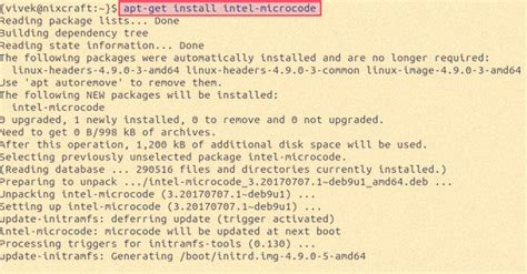 How To Installupdate Intel Microcode Firmware On Linux Nixcraft
