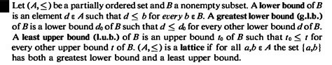 Solved Let A≤ Be A Partially Ordered Set And B A Nonempty