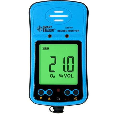 Handheld Oxygen Monitor O2 Gas Detector Analyzer 0 30 Vol Smart Sensor As8901 In Gas Analyzers