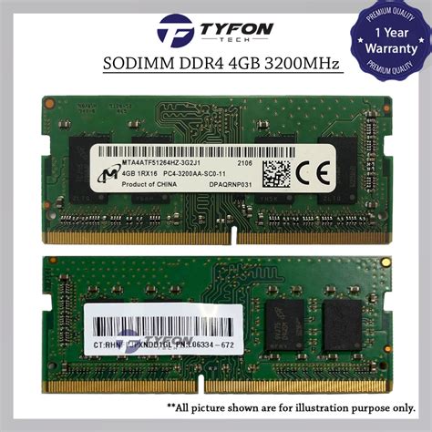 Mix Branded Sodimm Ddr4 4gb 3200mhz Pc4 25600 Laptop Ram Refurbished