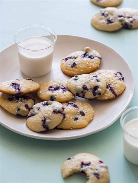 Blueberry Yogurt Cookies Healthy Cookie Recipe Spoon Fork Bacon