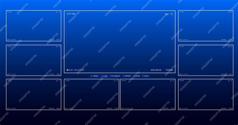 Premium Vector Cctv Camera User Interface Surveillance 007