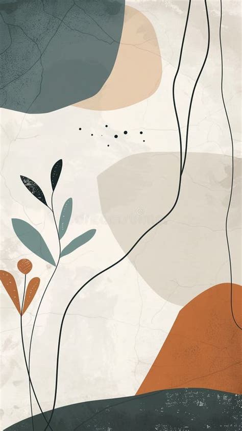 Organic Shapes Intertwining In Muted Colors Stock Illustration Illustration Of Peaceful Muted