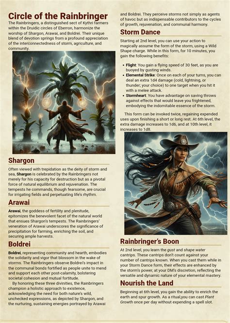 Rainbringer Druid Reberron