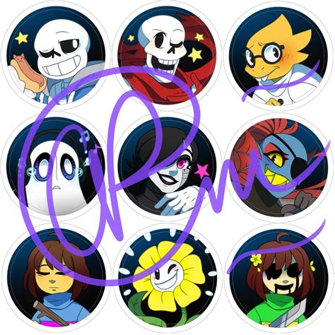 Undertale Button Set Etsy
