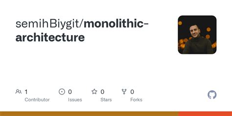 Github Semihbiygit Monolithic Architecture