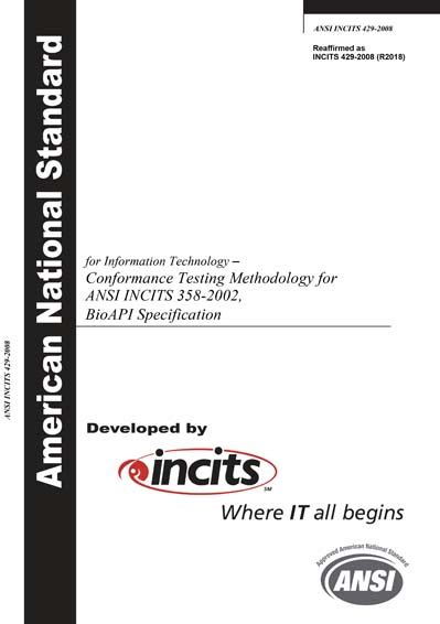 INCITS R Information Technology Conformance Testing Methodology For INCITS