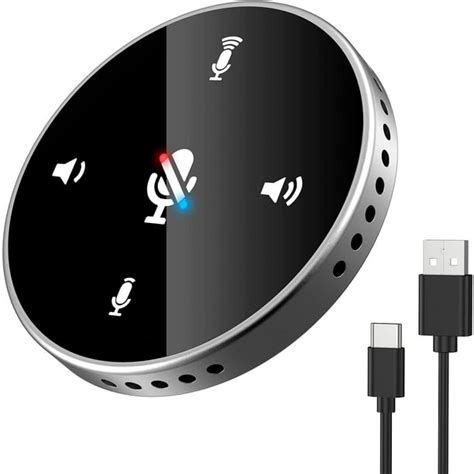 Usb Computer Microphone With Speaker Omnidirectional Microphone With