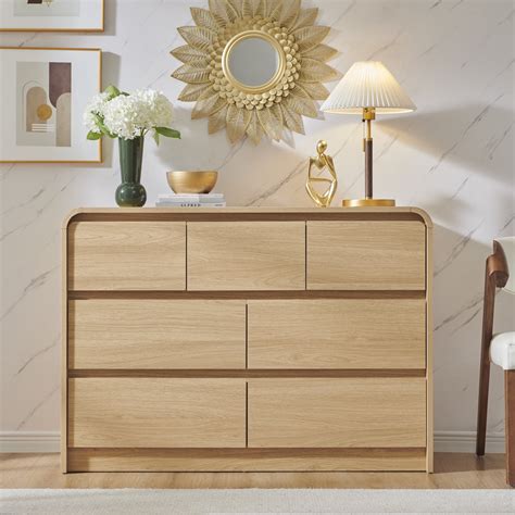Wow97e Modern Dressers For Bedroom 47 Wide Wooden 7 Drawers And Chests