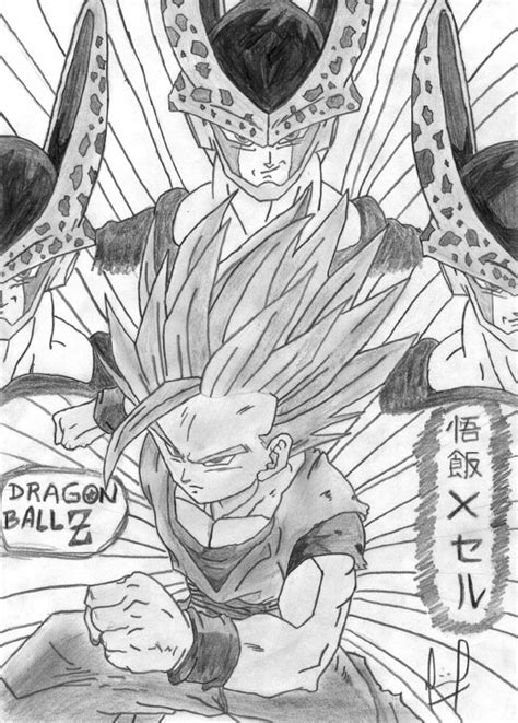 Son Gohan SSJ Vs Cell By LuffyWKF On DeviantART