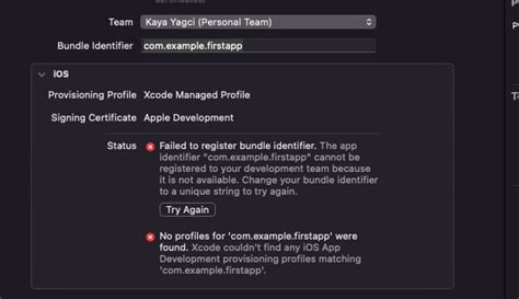 Bundle Identifier Give Errors Apple Developer Forums