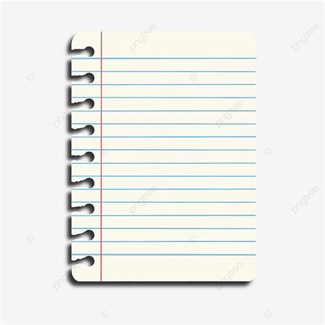 Lined Notebook Paper Clipart PNG Images