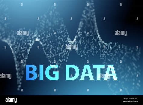 Big Data And Data Mining Concept Illustration 3d Rendering Stock