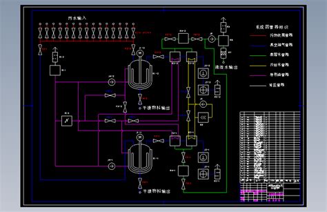 T1581 污水真空处理系统原理图 Autocad 2000 模型图纸下载 懒石网