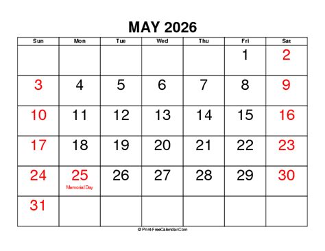 May 2026 Calendars With Usa Holidays Word Pdf Excel