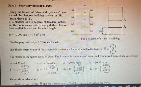 Solved Part 1 Four Story Building 1220 During The