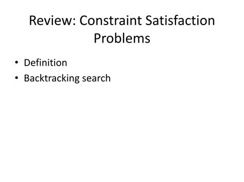 Ppt Constraint Satisfaction Problems Powerpoint Presentation Free Download Id2597673