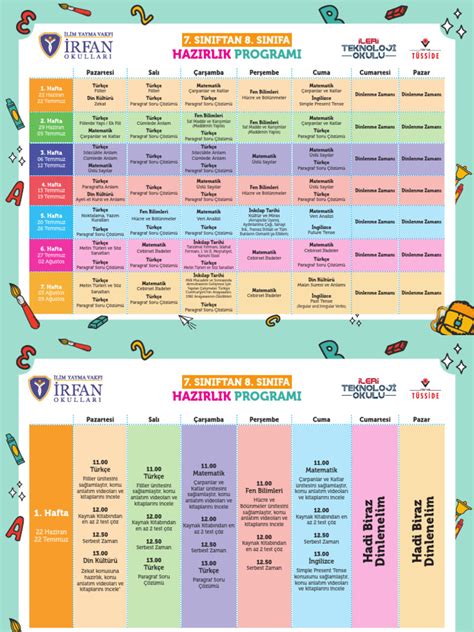 7den 8e Hazirlik Programi 2020 Pdf