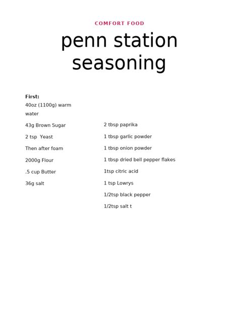 Steak Seasoning Pdf