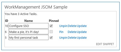 Mytasks The Workmanagement And Task Aggregation Jsom Apis In Sharepoint Life On Planet Groove