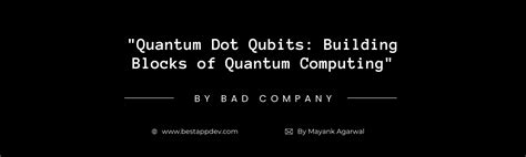 Quantum Dot Qubits Building Blocks Of Quantum Computing