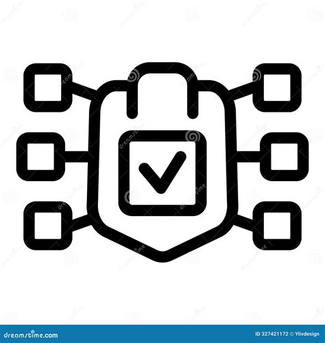 Secure Network Connection Showing Checkmark Symbol Vector Illustration