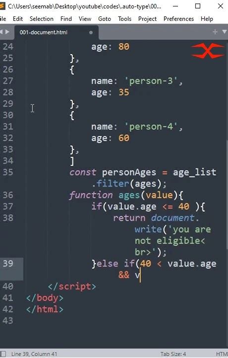 Filter Method Javascript Youtube