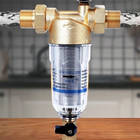 가정용 중앙 황동 필터 40μm 고효율 여과 프리 필터 집 전체 수돗물 3t 대형 흐름 파이프 역세척 필터물 필터 Aliexpress