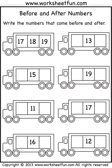 After Before Between Number