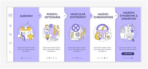 Premium Vector Different Genetic Disorders Onboarding Vector Template Responsive Mobile