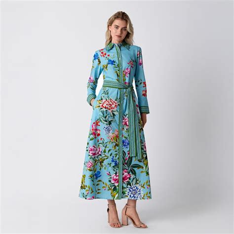 Olea Blue Dress Raishma Wolf Badger