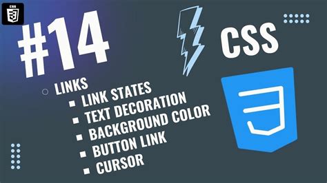 Css Links State Decoration Bgcolor Button And Cursors In Css Lecture 14 Youtube