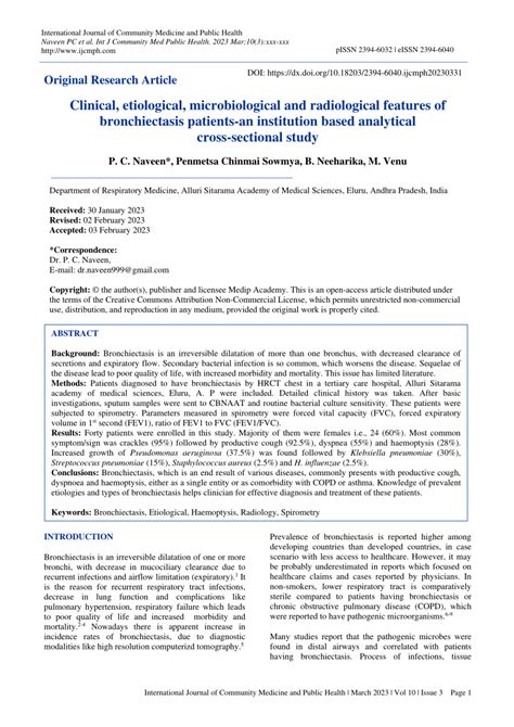 Pdf Clinical Etiological Microbiological And Radiological Features