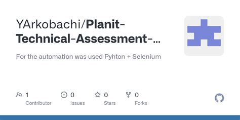 Github Yarkobachi Planit Technical Assessment Automation For The