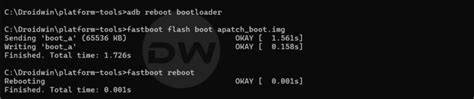 root android via apatch give su access flash module install ota droidwin