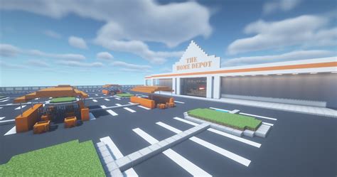 Semi Realistic Home Depot With Interior Minecraft Map