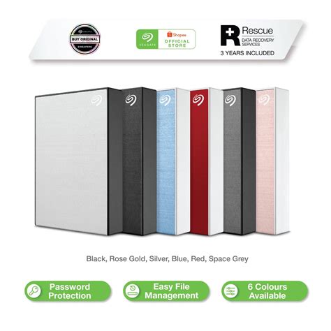 Seagate New One Touch External Hdd Upgraded With Password Protection Hard Drive Hard Disk