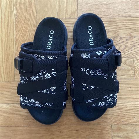 Size 7 8 Bandana Draco Slides Only Tried On I Have Depop