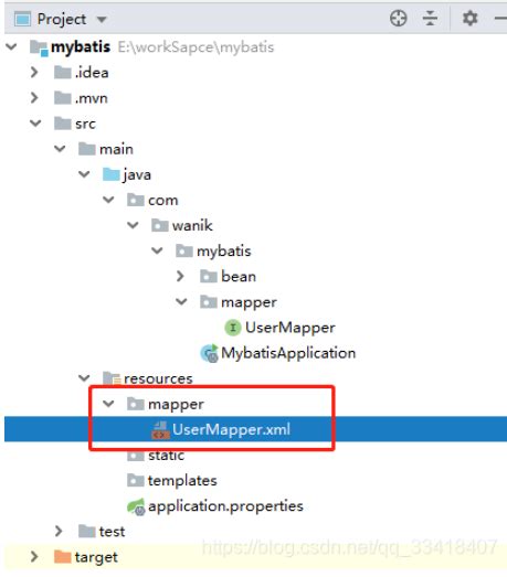 Springboot项目整合mybatis时mapperxml文件的三种存放位置方式mapperxml放在哪里 Csdn博客