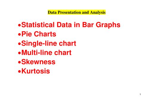 Ppt Statistical Data In Bar Graphs Pie Charts Single Line Chart