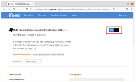 This Extension Always Hide Gnome Top Bar Except In Overview In Ubuntu Open Source Society Malta