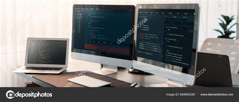 Software Development Interface Display Coding Script Monitor Empty Tech
