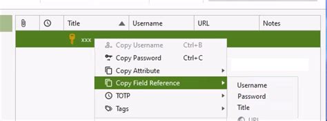 Get Field Reference Quickly · Issue 9092 · Keepassxrebootkeepassxc