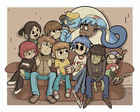 Sex Bob Omb X Gorillaz Art By Rochaglz Rscottpilgrim