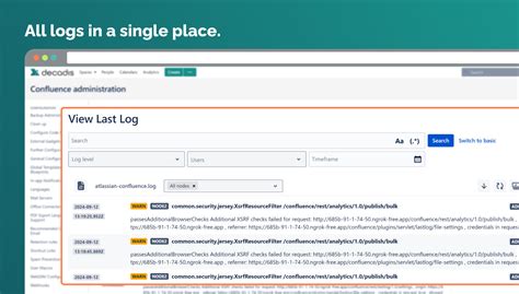 Last Log For Confluence Atlassian Marketplace